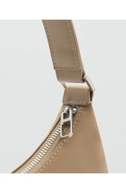 Mango Textile Shoulder Bag