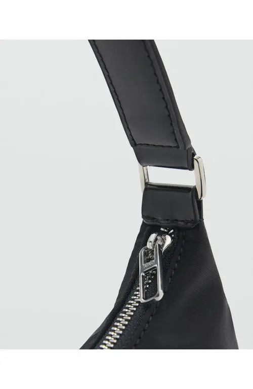 Mango Textile Shoulder Bag