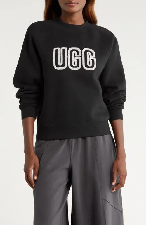 UGG Logo Crewneck Sweatshirt - Blk
