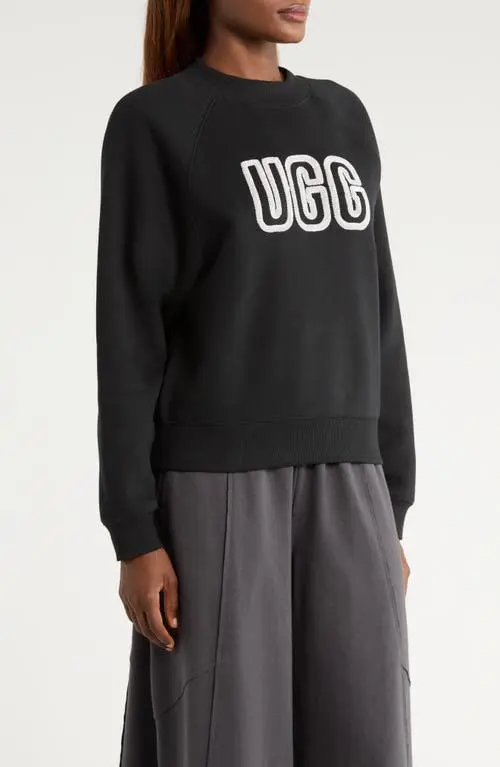 UGG Logo Crewneck Sweatshirt - Blk