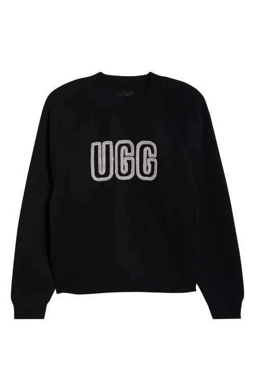 UGG Logo Crewneck Sweatshirt - Blk