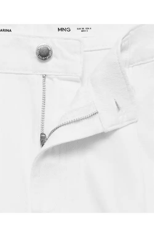Mango Dart Bermuda Shorts - Off White