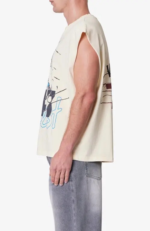 Mnml Nail Print Graphic Cutoff T-shirt