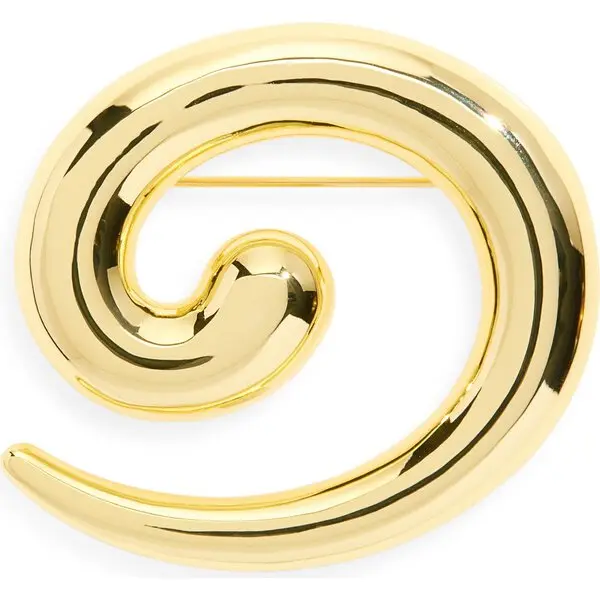 KENNETH JAY LANE Swirl Pin - Gold