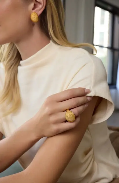 KENNETH JAY LANE Textured Knot Adjustable Cocktail Ring
