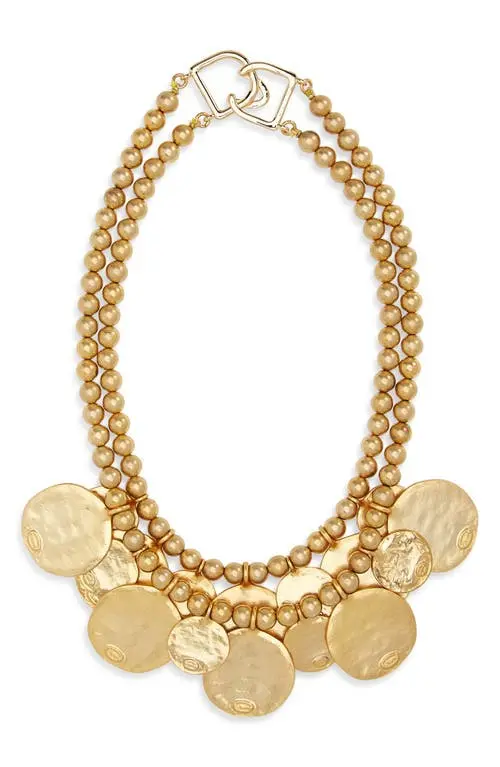 KENNETH JAY LANE Multistrand Statement Necklace - Gold