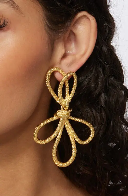 KENNETH JAY LANE Oversized Bow Drop Earrings