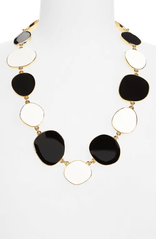 KENNETH JAY LANE Enamel Disc Collar Necklace