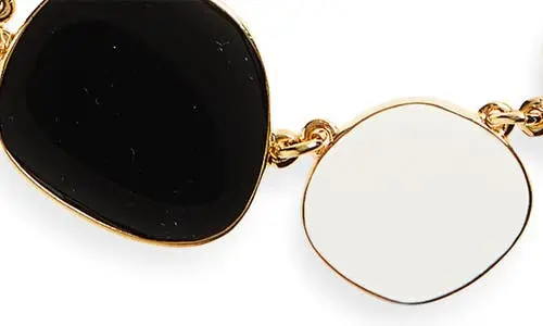 KENNETH JAY LANE Enamel Disc Collar Necklace