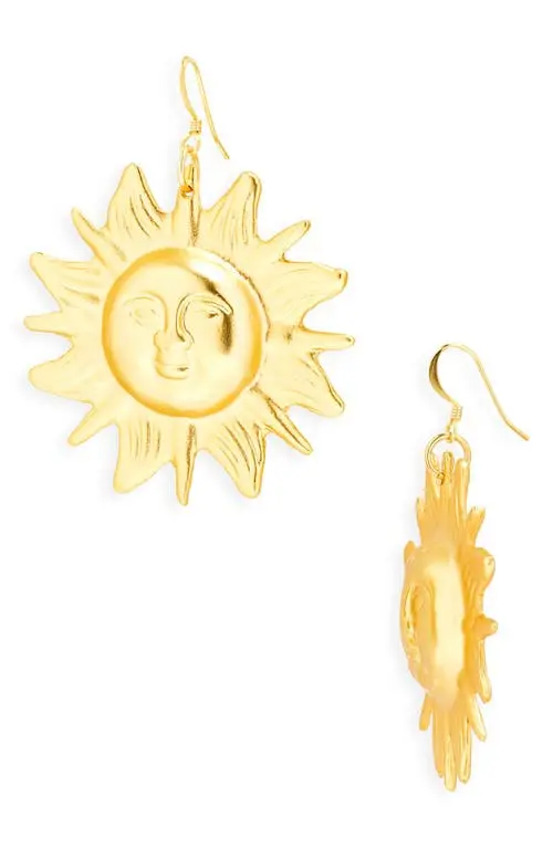 KENNETH JAY LANE Sun Drop Earrings - Gold