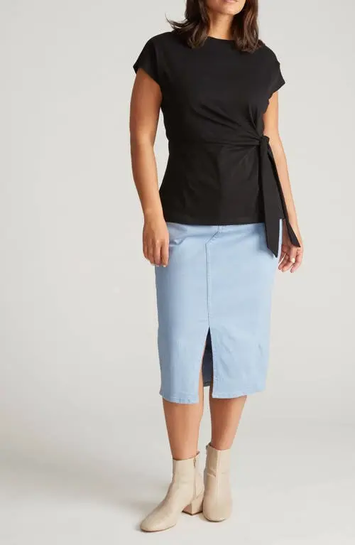 Universal Standard Crescent Side Tie Top - Black