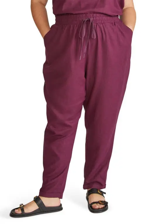 Universal Standard Tapered Drawstring Pants - Acai Purple