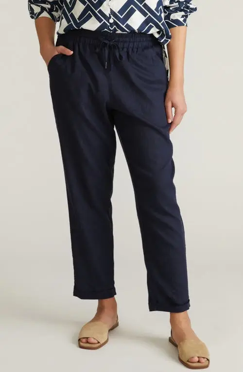 Universal Standard Tapered Drawstring Pants - Navy Blue