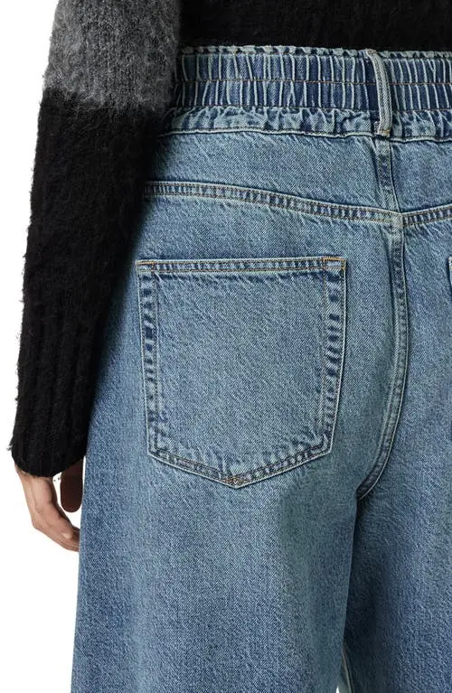 ALLSAINTS Taylor Frayed Hem Loose Barrel Jeans