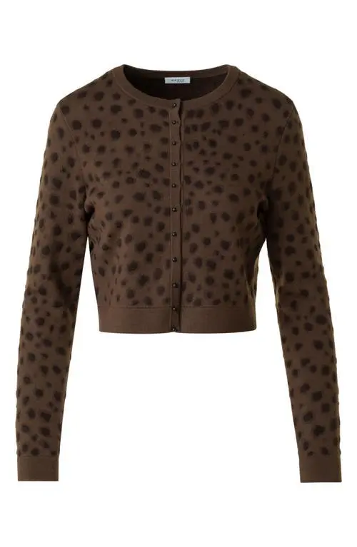 Akris Abstract Dot Virgin Wool Cardigan