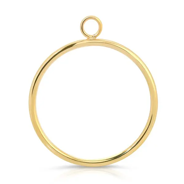 Maya Brenner Designs Circle Ear Jacket - Gold