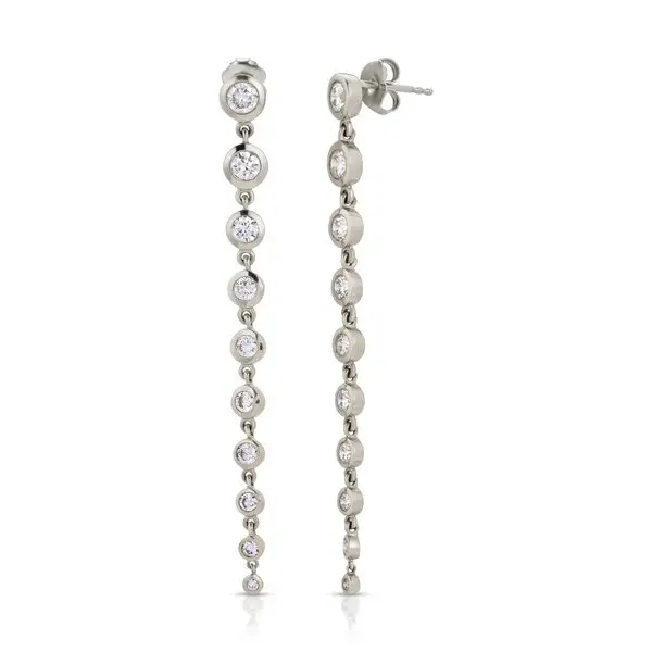 Maya Brenner Designs Diamond Cascade Earrings - 14k White Gold