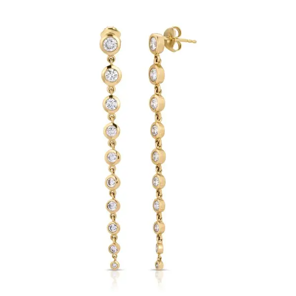 Maya Brenner Designs Diamond Cascade Earrings - 14k Yellow Gold