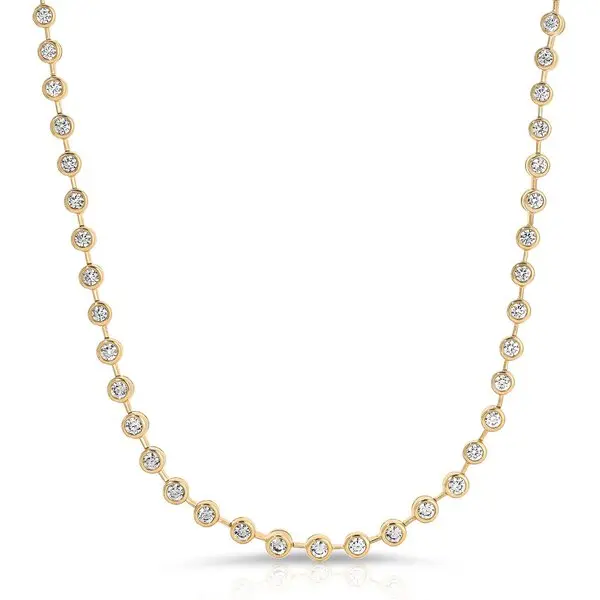 Maya Brenner Designs Ultimate Diamond Tennis Necklace - 14k Yellow Gold