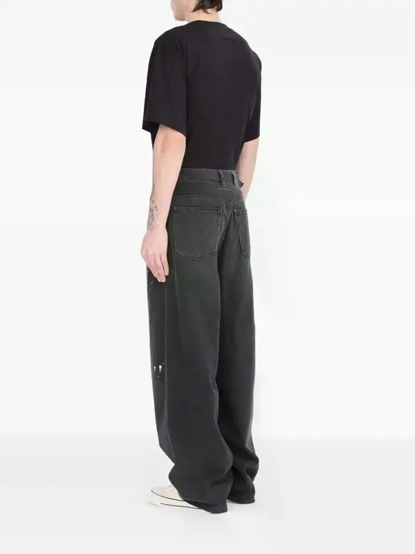 MAISON MARGIELA Wide-leg Jeans With Paint Detailing