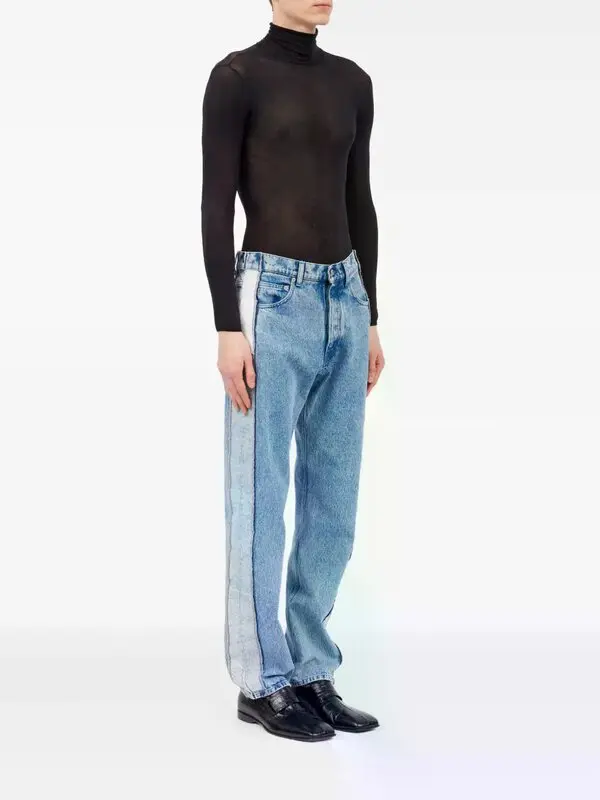 MAISON MARGIELA Paneled Straight Leg Jeans