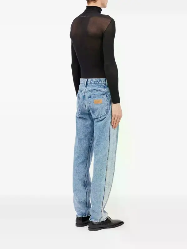 MAISON MARGIELA Paneled Straight Leg Jeans