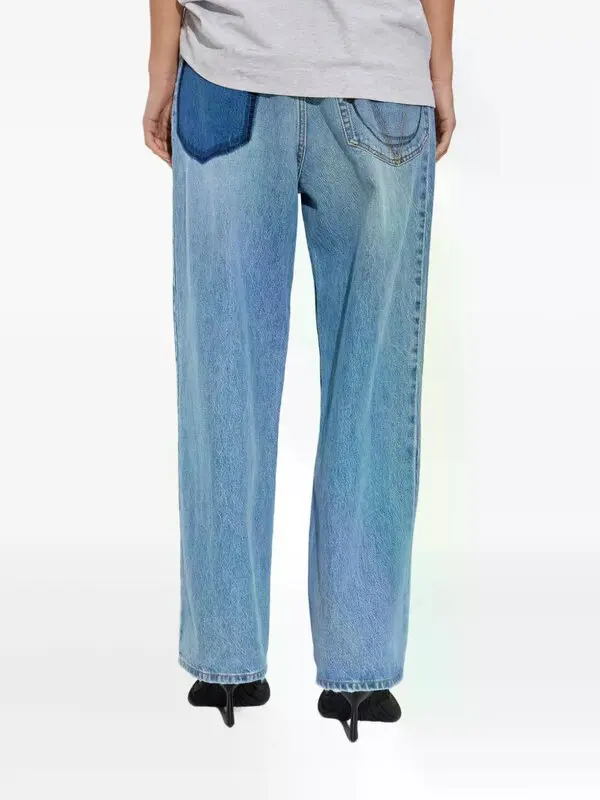 Vetements Straight Leg Patchwork Jeans