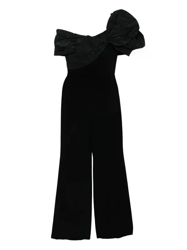 SAIID KOBEISY Draped Jumpsuit - Black