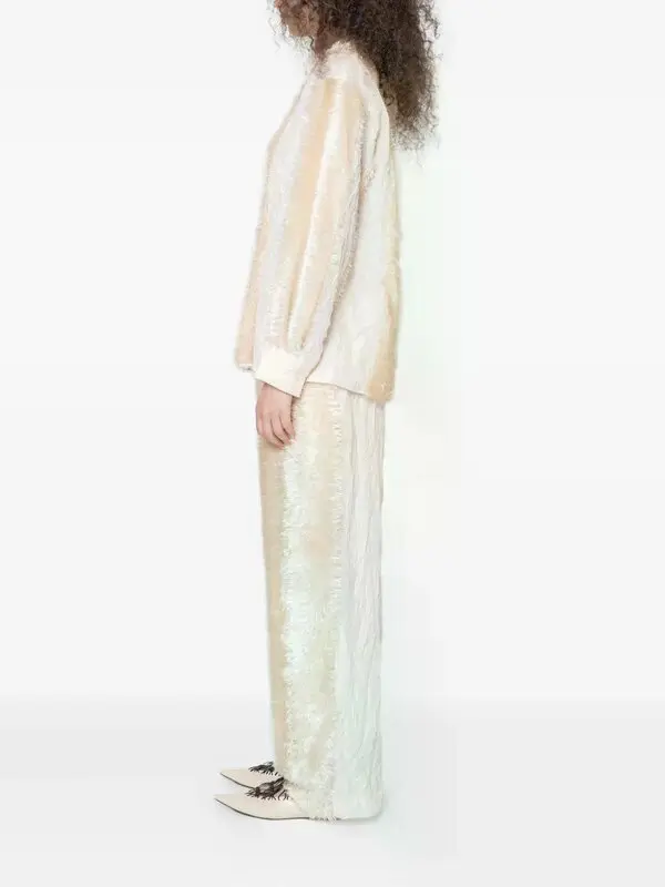 MULLER OF YOSHIOKUBO Textured-panel Trousers