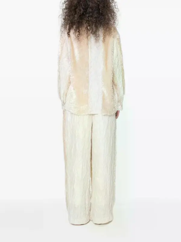 MULLER OF YOSHIOKUBO Textured-panel Trousers