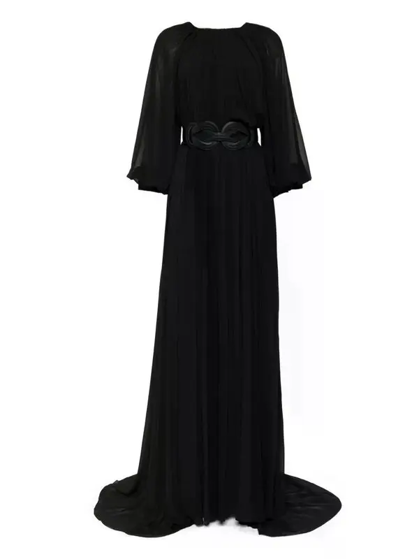 SAIID KOBEISY Pleated Maxi Dress
