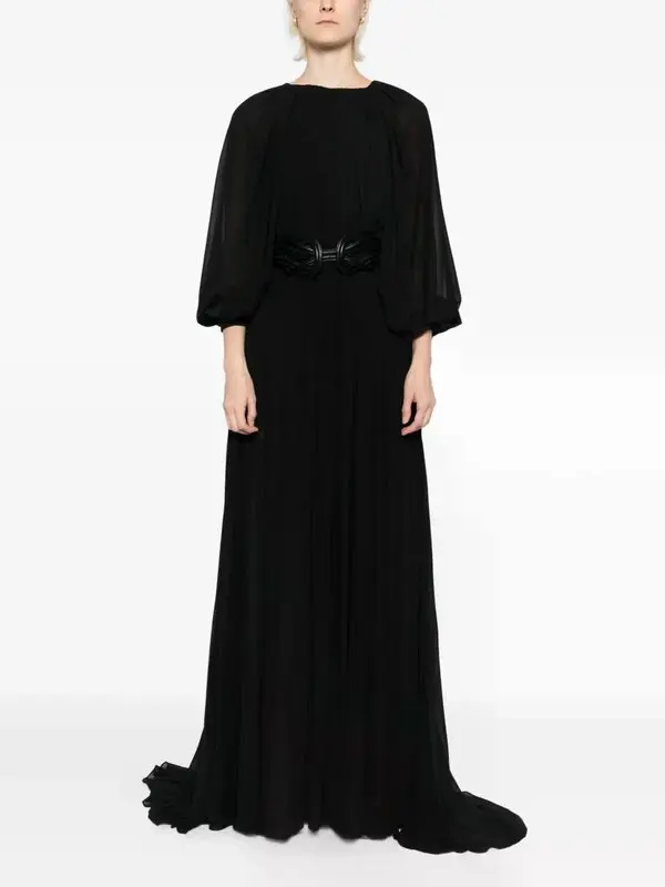 SAIID KOBEISY Pleated Maxi Dress