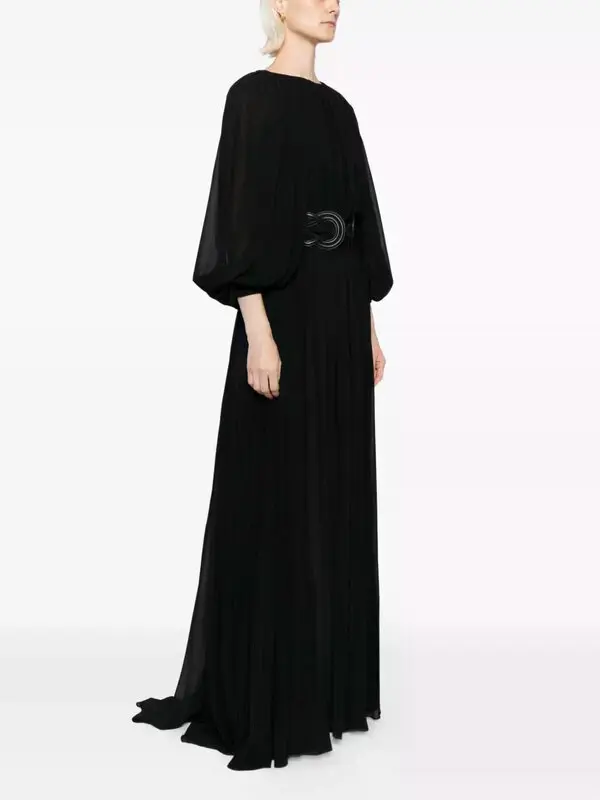 SAIID KOBEISY Pleated Maxi Dress