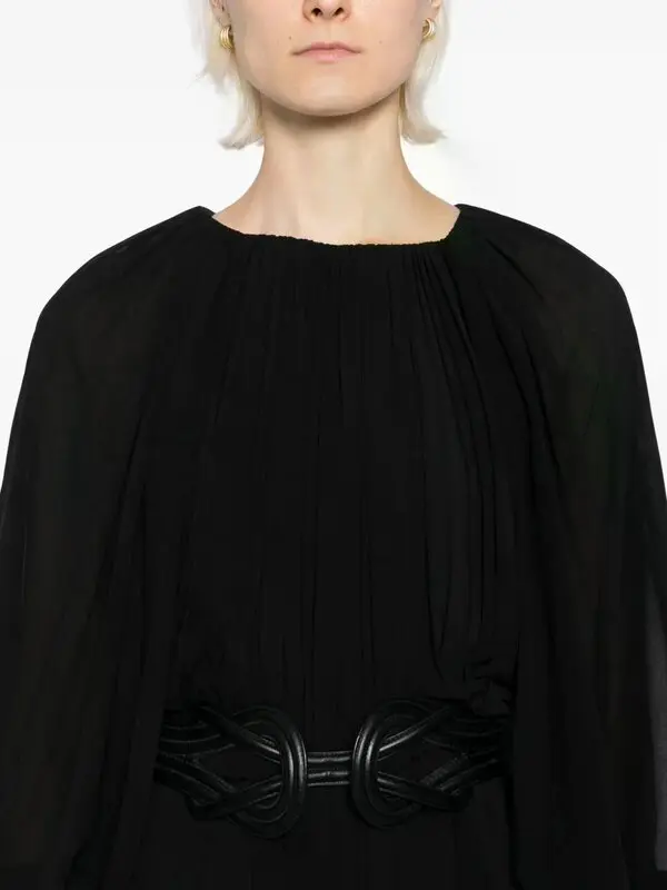 SAIID KOBEISY Pleated Maxi Dress