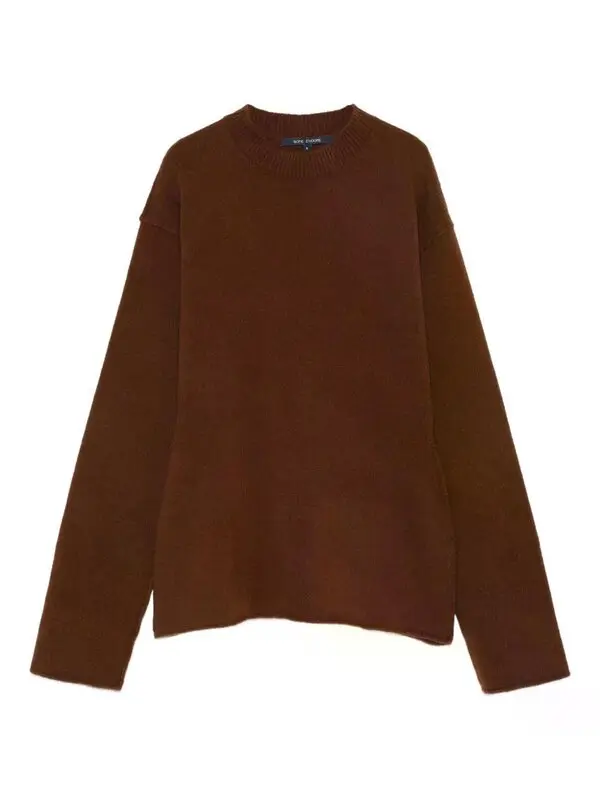 Sofie D'hoore Round-neck Wool Sweater - Brown