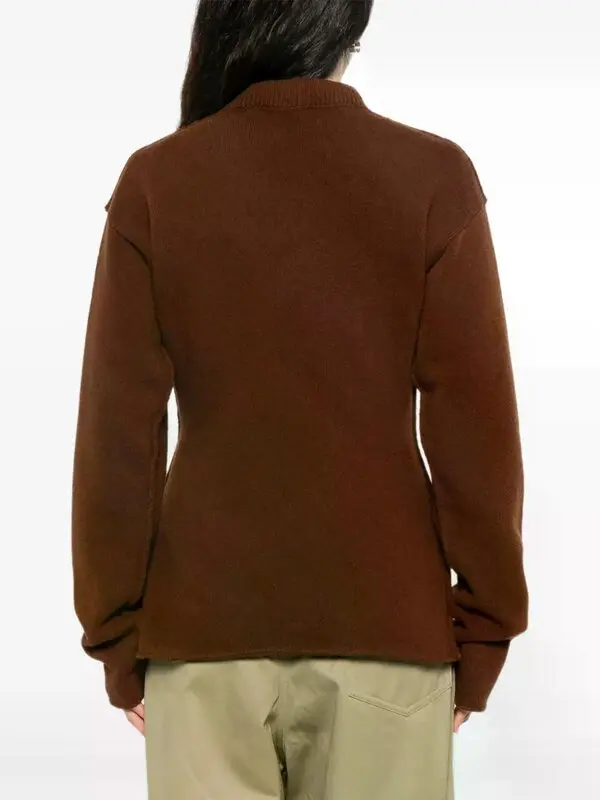 Sofie D'hoore Round-neck Wool Sweater - Brown