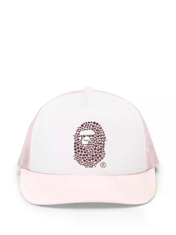 A BATHING APE Crystal-embellished Trucker Cap