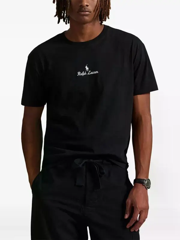 Polo Ralph Lauren Logo-embroidered T-shirt - Black