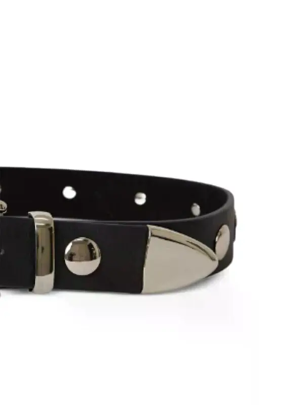 B-low The Belt Studded Leather Belt - Black