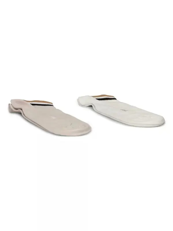 BOSS Stripe-detail Ankle Socks - Neutrals