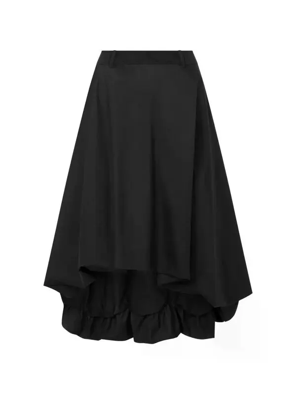 Moschino Asymmetric A-line Skirt - Black