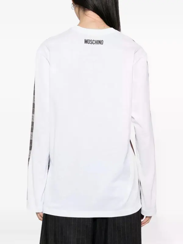 Moschino Checked Cotton T-shirt
