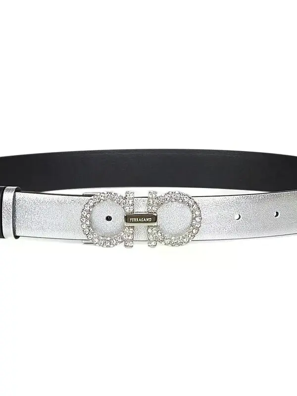 Salvatore Ferragamo Crystal Embellished Buckle Belt 0400017102184?wid=600&hei=800&  main image 3