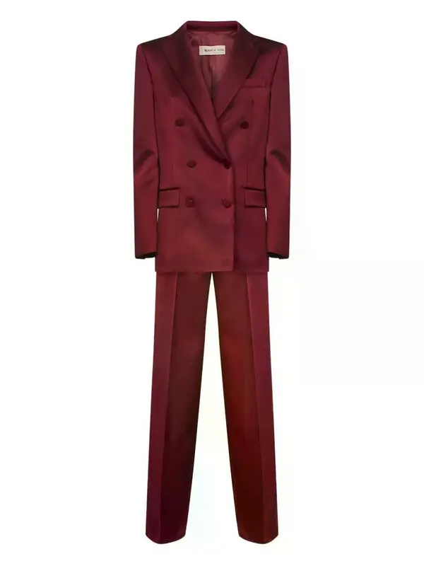 BLANCA VITA Peak-lapel Double-breasted Suit - Red