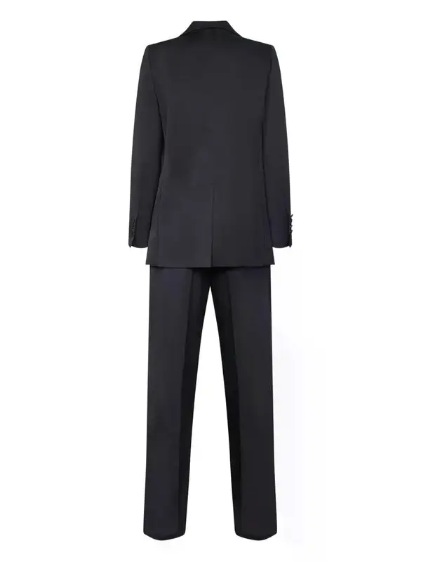 BLANCA VITA Double-breasted Peak-lapel Suit - Blue