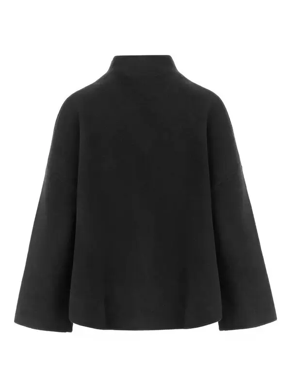 ALLUDE High-neck Long-sleeve Sweater
