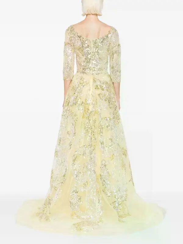 SAIID KOBEISY Embroidered Maxi Dress
