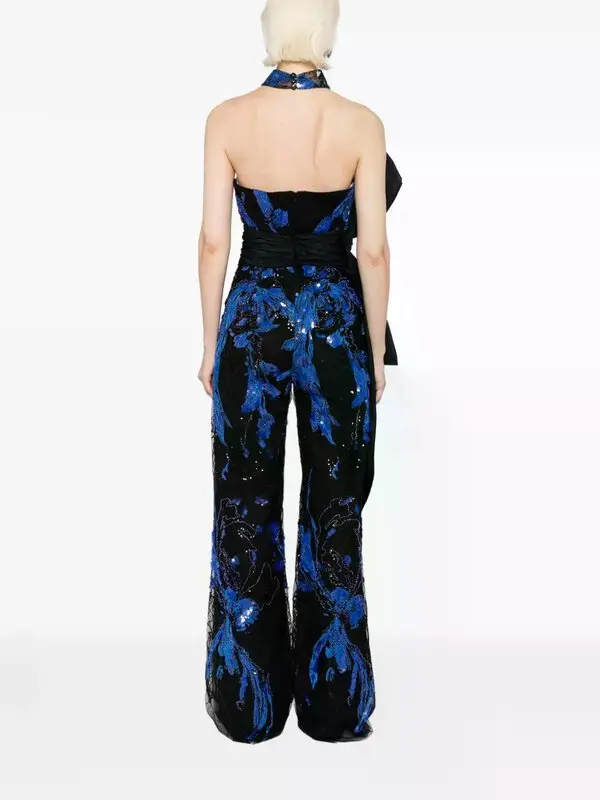 SAIID KOBEISY Draped Bow Jumpsuit