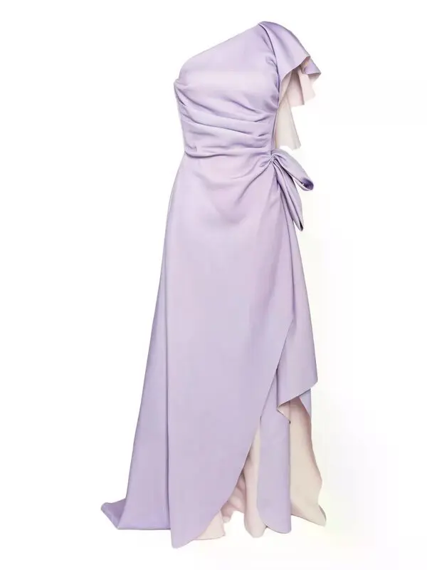 SAIID KOBEISY Draped Flared Dress