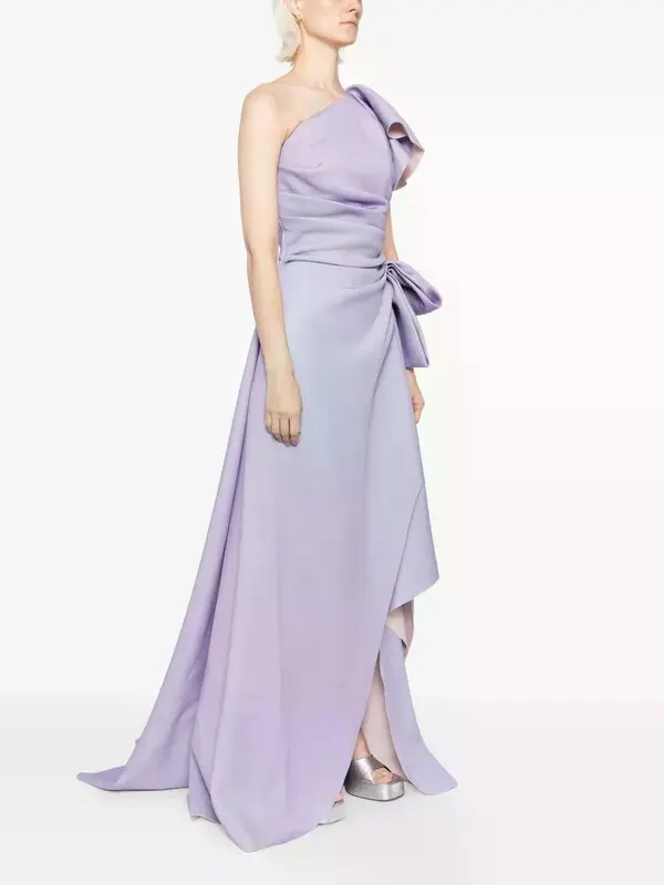 SAIID KOBEISY Draped Flared Dress